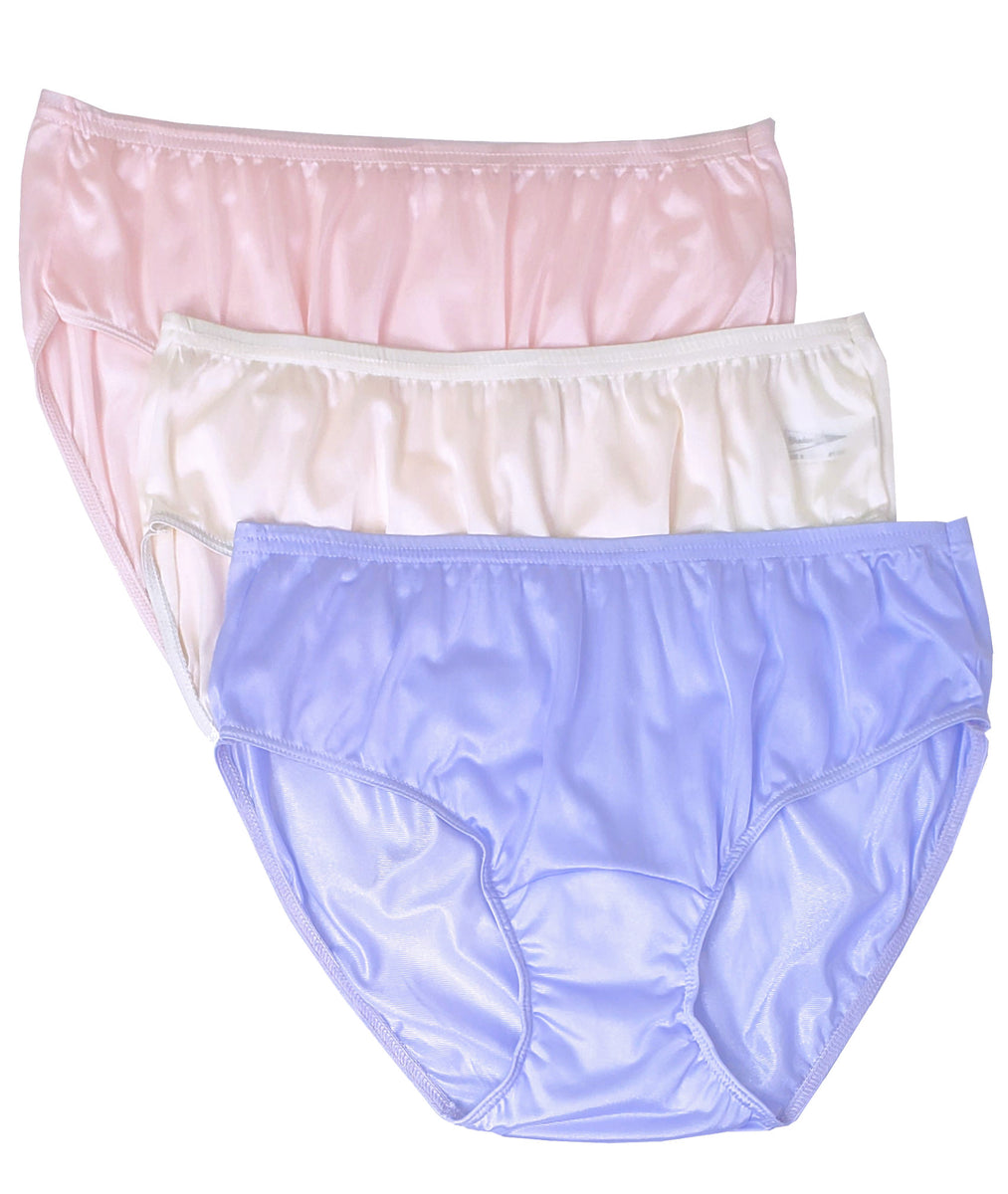 Shadowline Women's Underwear Hipster Nylon Panties 3-Pack – Nyteez