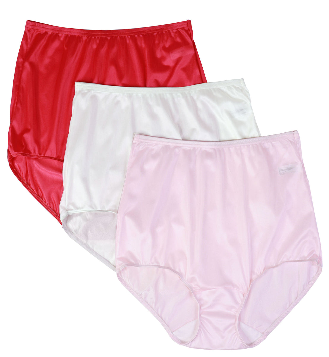 Shadowline Women's Panty Brief Full Coverage Nylon 3-Pack 17032 – Nyteez